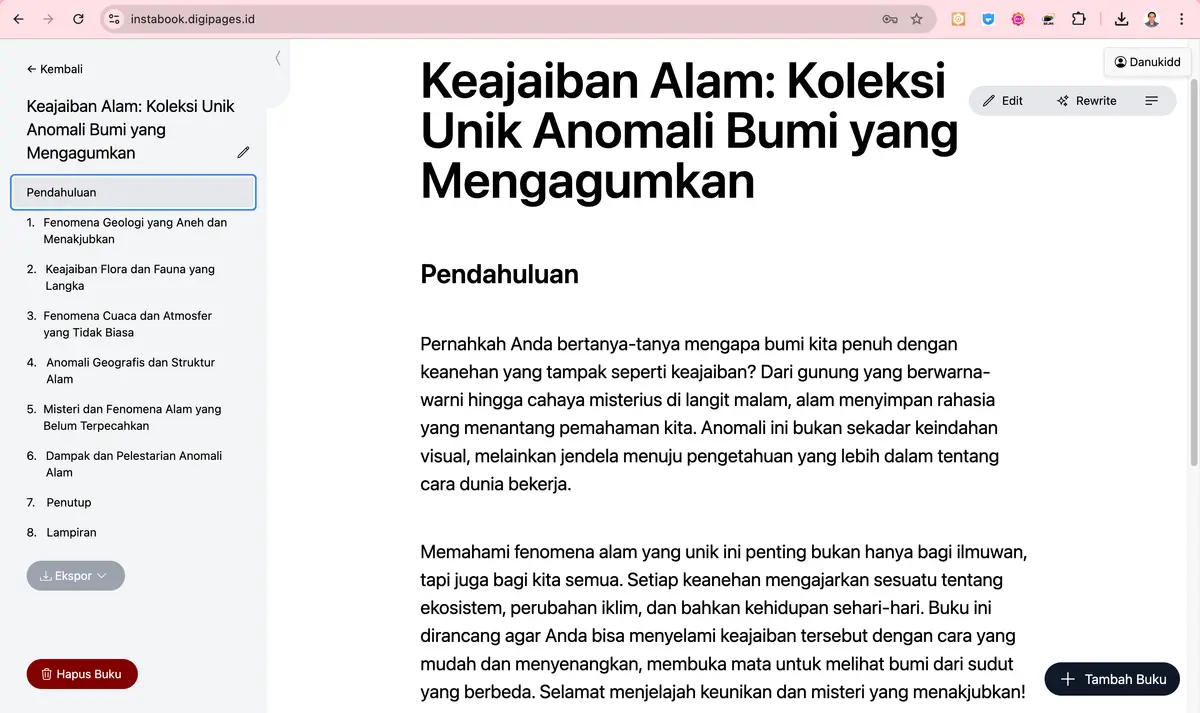 InstaBook - From Thought to Book in Seconds